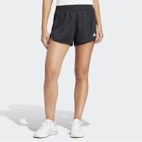 adidas | Shorts | New Adidas Pacer Knit High Rise Athletic Shorts Gym ...